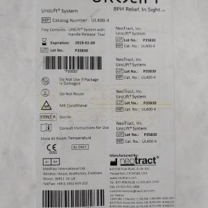 NeoTract UroLift UL400-4 UroLift System | United Endoscopy