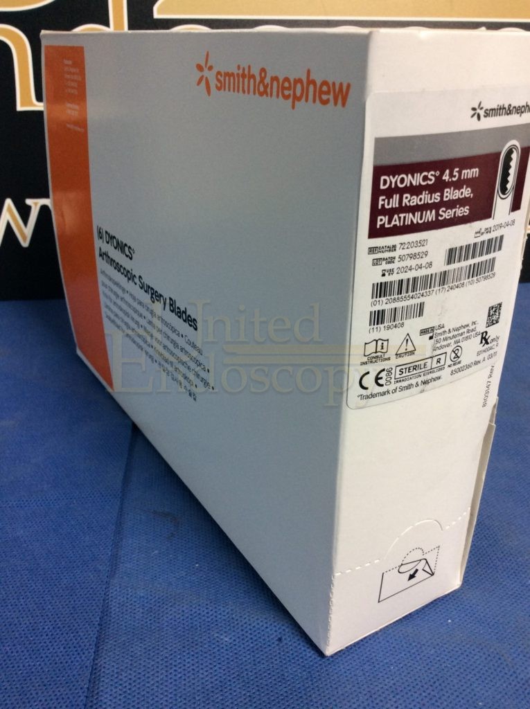 Dyonics 4.5 mm Full Radius Blade, Platinum Series ( 6 Blades in Box ...